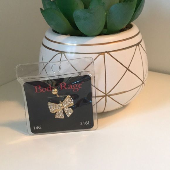 Body Rage | Jewelry | Bow Belly Button Jewelry | Poshmark